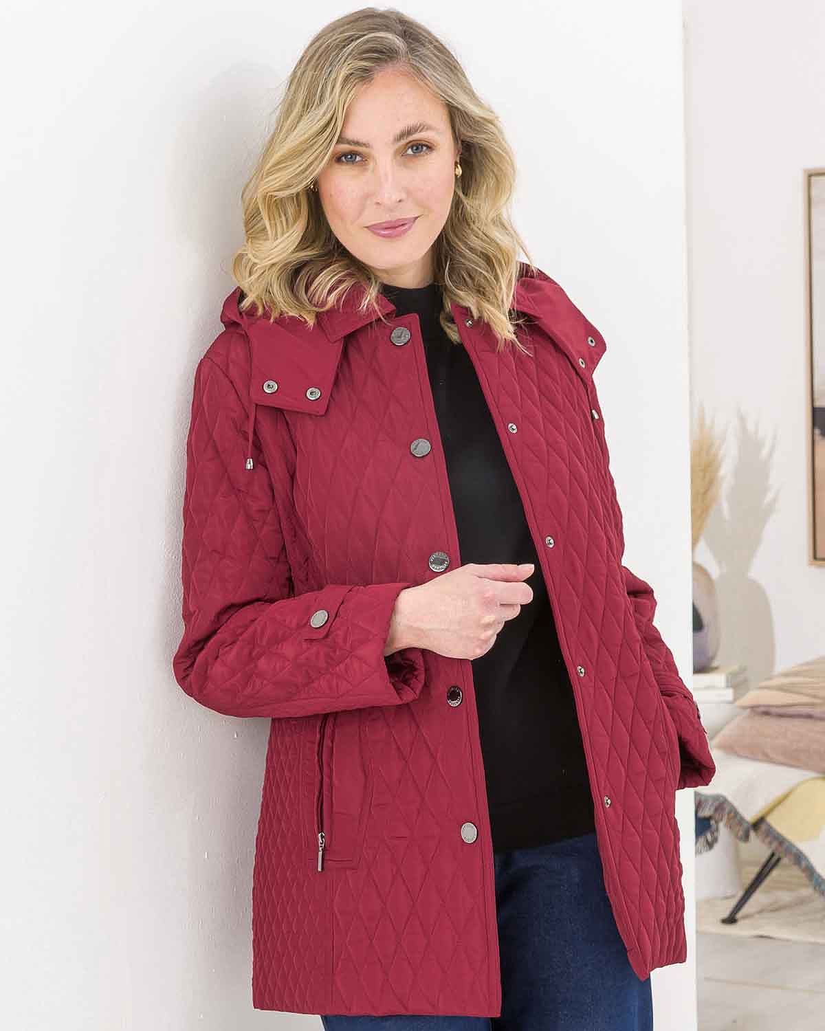 Winifred Quilted Fur Trimmed Coat | The Classic Boutique